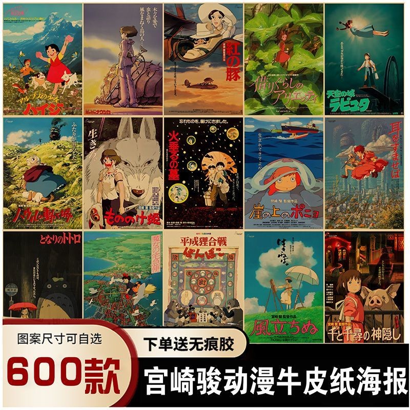 Vdhe Hayao Miyazaki Anime Poster Japanese Anime My Neighbor Totoro ...