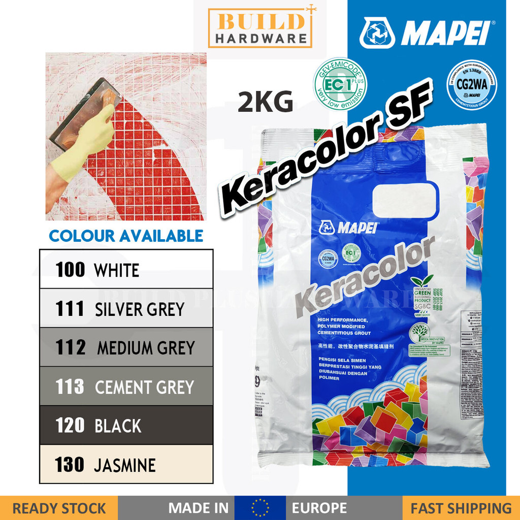 MAPEI Keracolor SF 2kg Polymer Modified Cementitious Grout 改性聚合物水泥基填缝剂 ...