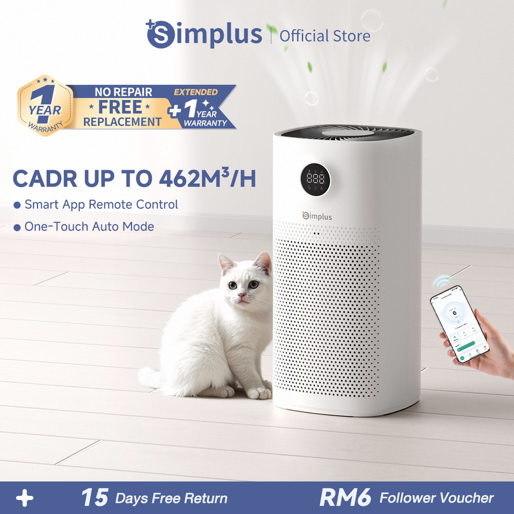 Simplus Air Purifier 462m³/h CADR App Control 除甲醛 Formalin Remove ...