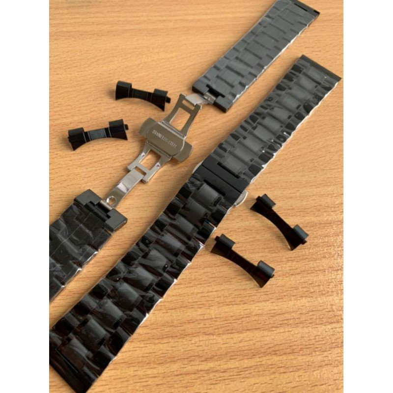 Rante Black Stainless steel 2-Function Watch Strap | Shopee Malaysia