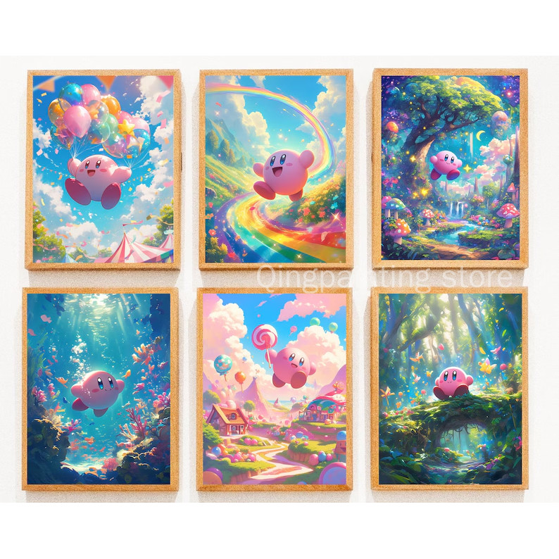 28 Designs Kirby bundles poster, Kirby video game poster, Cute kirby ...