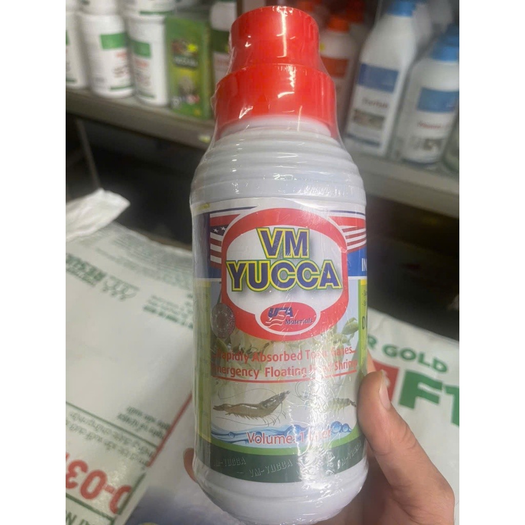 Yucca Absorbs toxins in shrimp and fish ponds, causing embossment and lethargy (1 liter bottle ...
