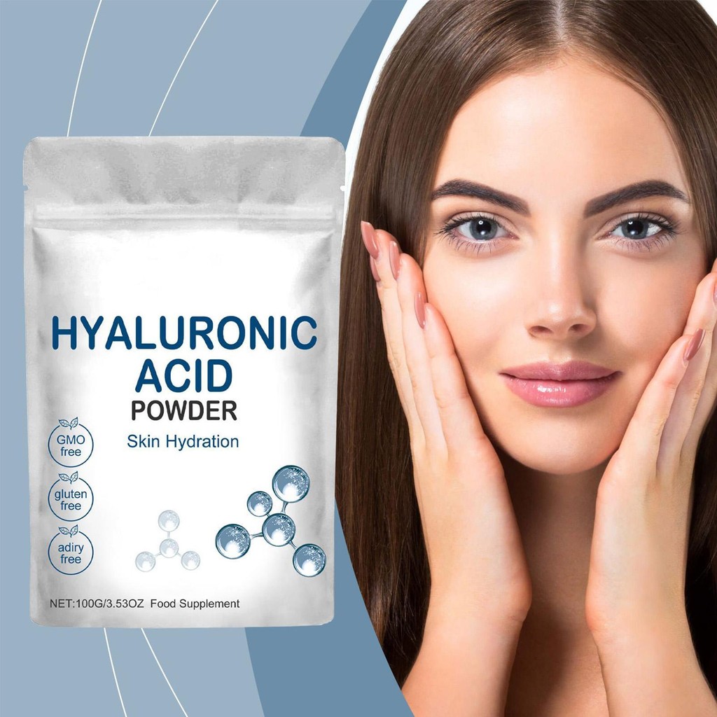 Hyaluronic Acid Powder 100g Body Powder for Hydrating Moisturizing Body ...