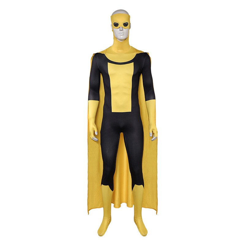 Invincible Mark Grayson Yellow Jumpsuit Combat Suit Carnival Halloween ...