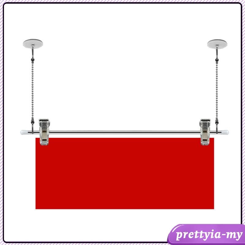 [PrettyiaMY] Ceiling Sign Hanger Banner Hanger Rod Ceiling Sign Holder ...