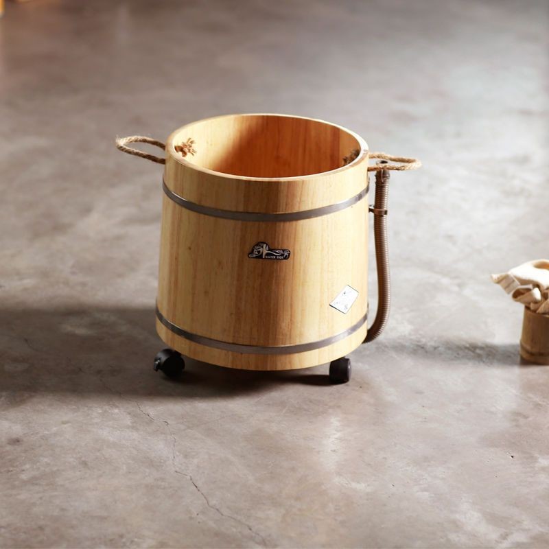 Cypress Wood Foot Bath Wooden Barrel 30cm Higher Calf Household Foot ...