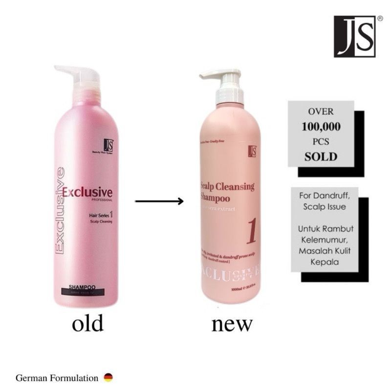 JS 1 Exclusive Hair Scalp Cleansing Shampoo 1000ml | Shopee Malaysia