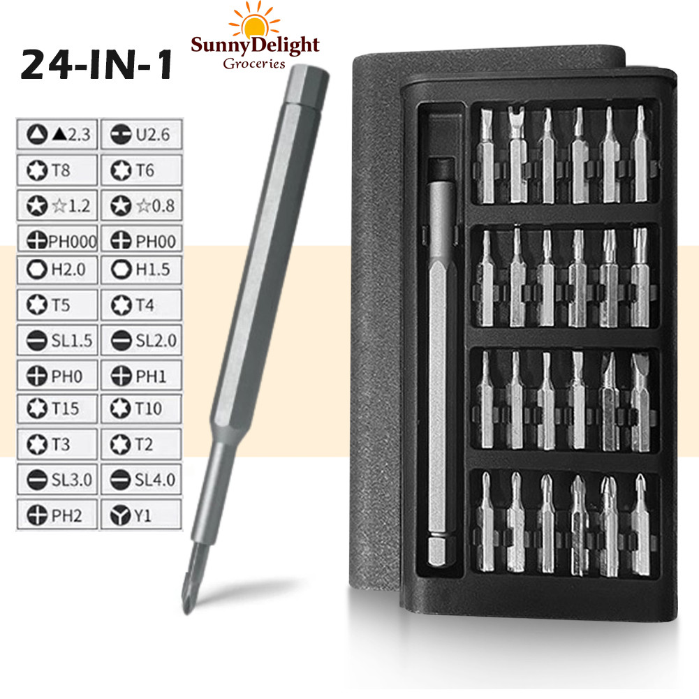 24-In-1 Multi-Functional Ratchet Magnetic Screwdriver Set 24Pcs S2 ...