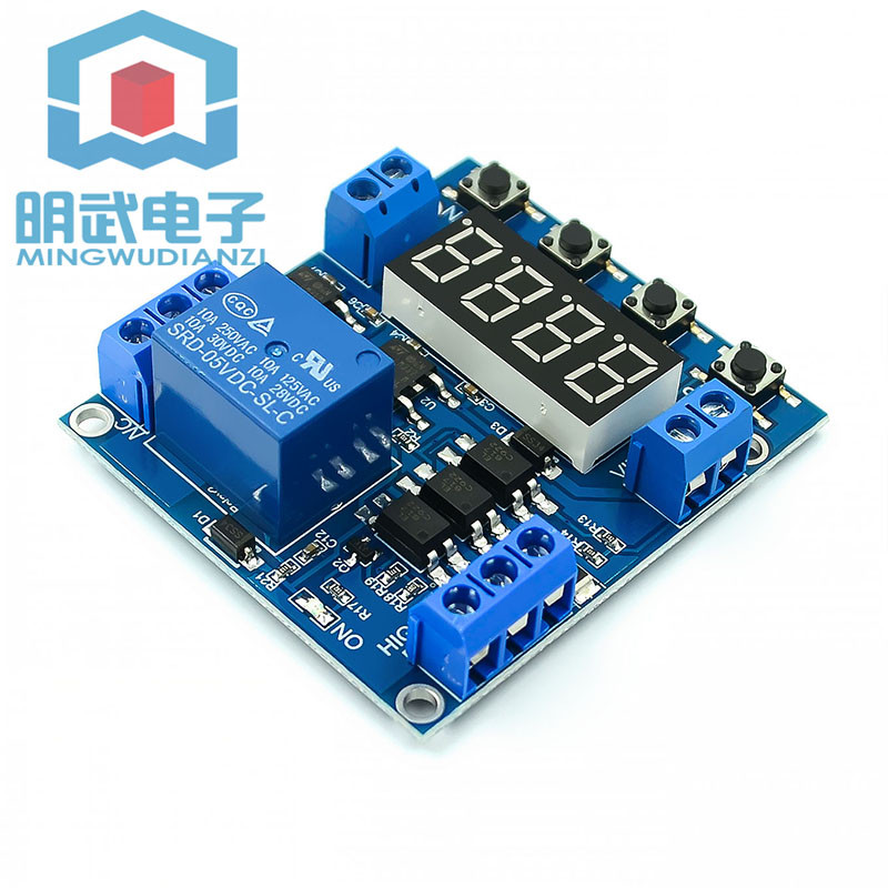 All-way Relay Module Delay Power-off Trigger Voltage Upper Lower Limit Detection Cycle Timer ...