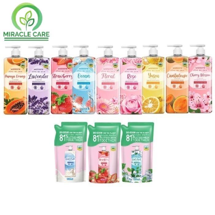 Watsons Watson Gel / Cream Bath Body Wash 1L Litre | Shopee Malaysia
