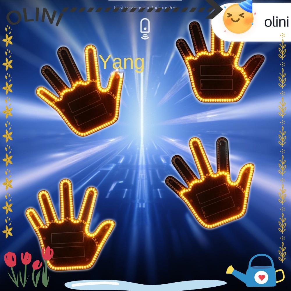 OLINI Car Middle Finger Light, Decorative Lights Middle Finger Sign ...