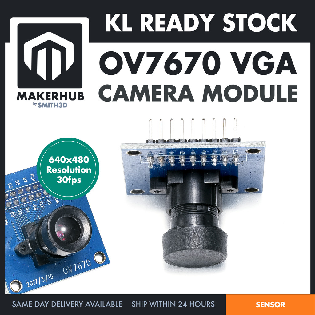 OV7670 Camera Module 640x480 VGA CMOS Image Sensor SCCB Interface Auto Exposure Control for ...