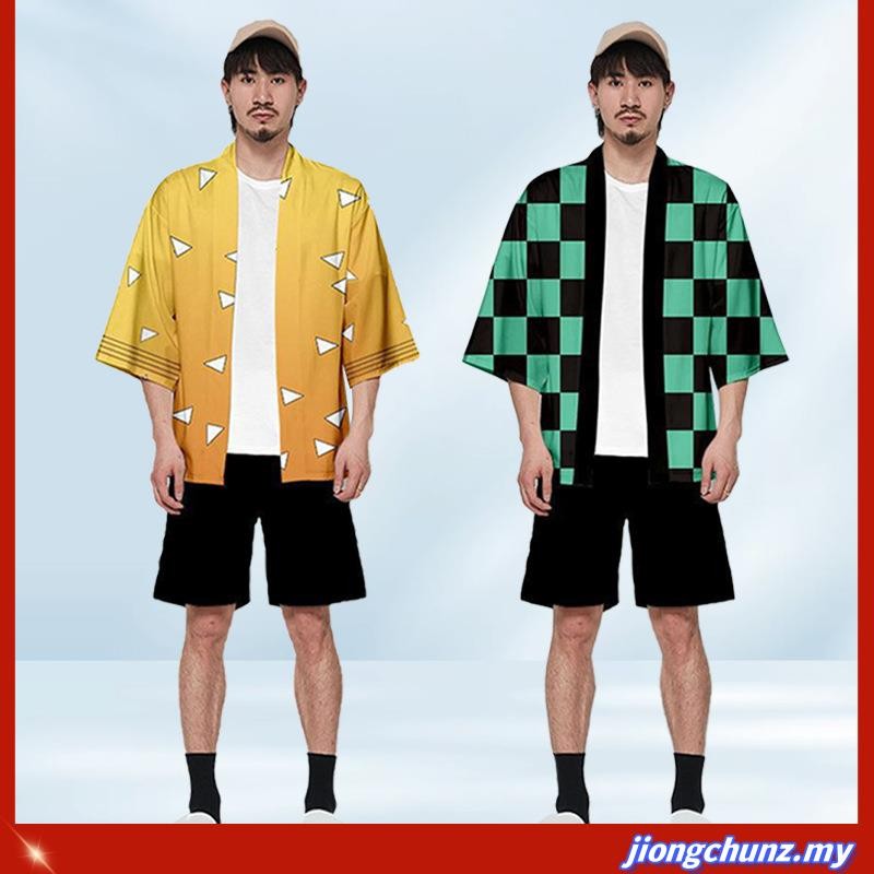 Anime Demon Slayer: Kimetsu no Yaiba Agatsuma Zenitsu Cosplay Costume ...