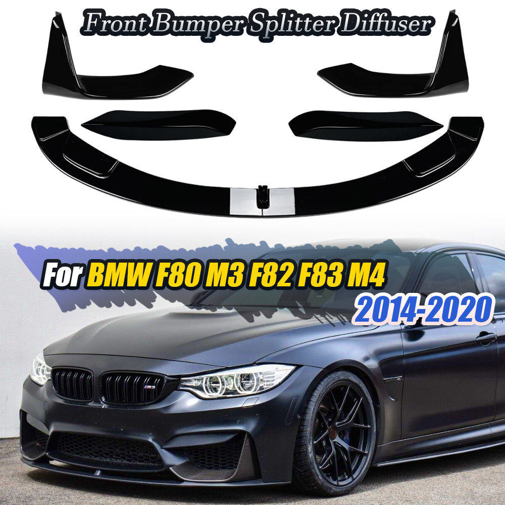 F80 F81 F82 F83 Diffuser Body Kit Spoiler Guard MP Style Car Front Bumper Splitter Lip For BMW 3 ...