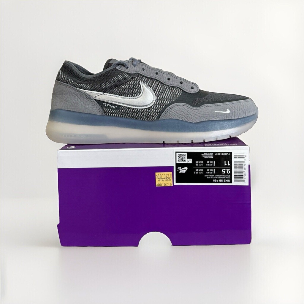 2025 Nike SB PS8 Cool Grey Metallic Silver Men’s Dunk FV8493-002 NEW ...