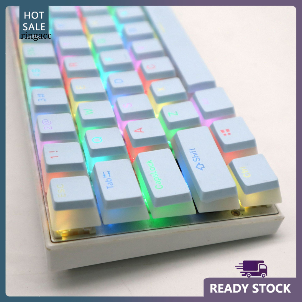 RGA Sturdy PBT Key Caps Wide Compatibility Keyboard Caps Pudding Design ...
