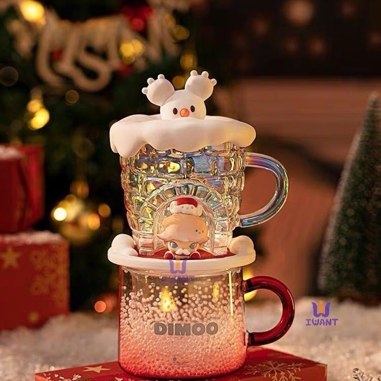 POPMART Pop mart DIMOO Snowman Letter Series Stacked Cup Trendy Fashion ...