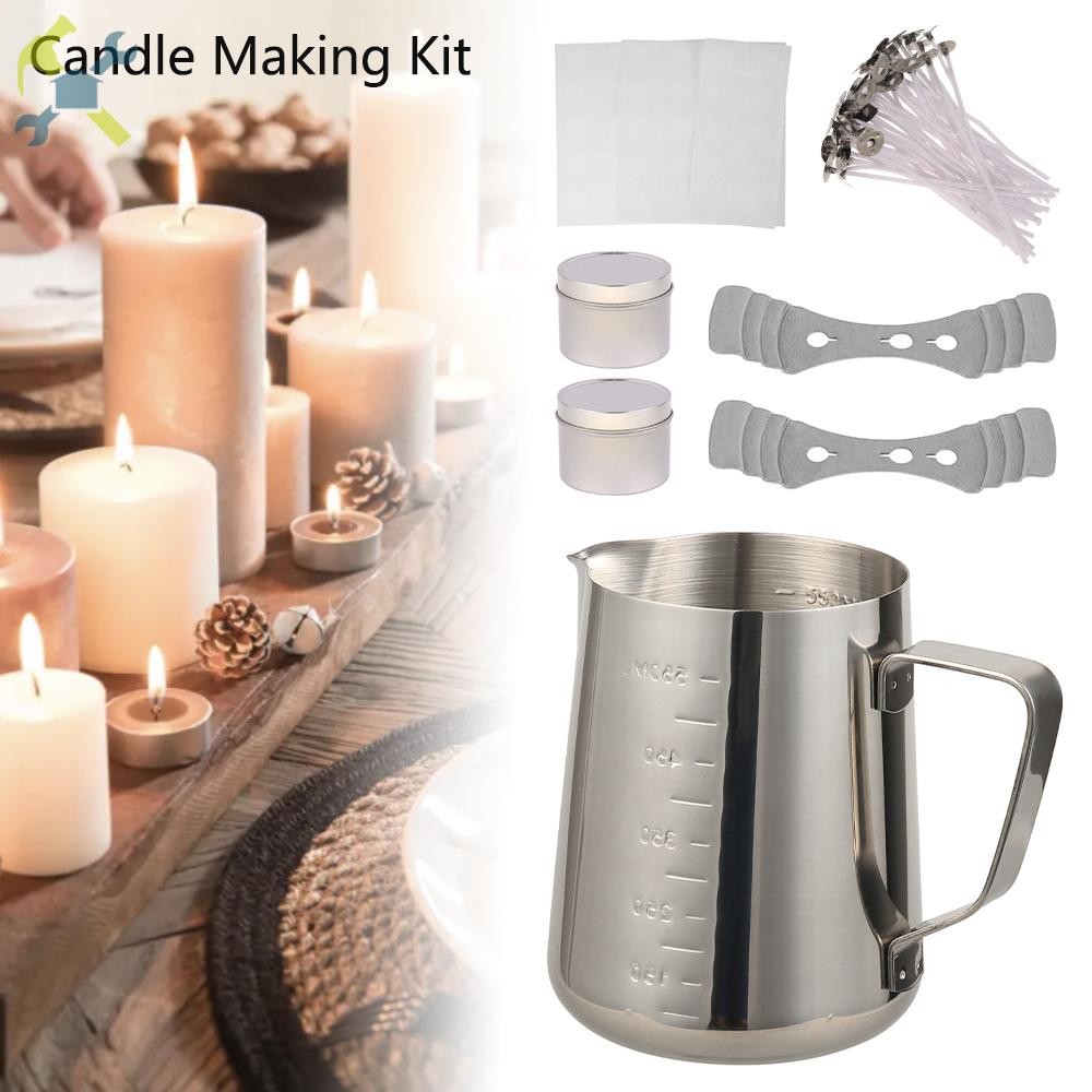 Candle Making Kit Candles Craft Tool Set DIY Wicks Wax Kit for Seal ...