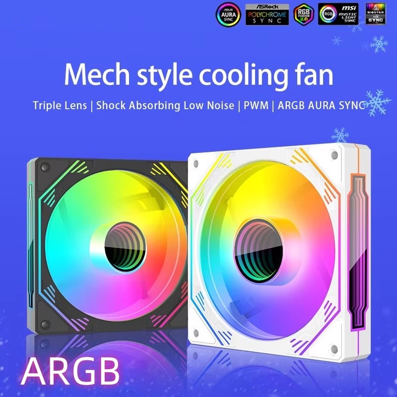 Argb 120mm Infinity Mirror Fan GEN3 Pro ARGB PWM 2 in 1 Desktop PC ...