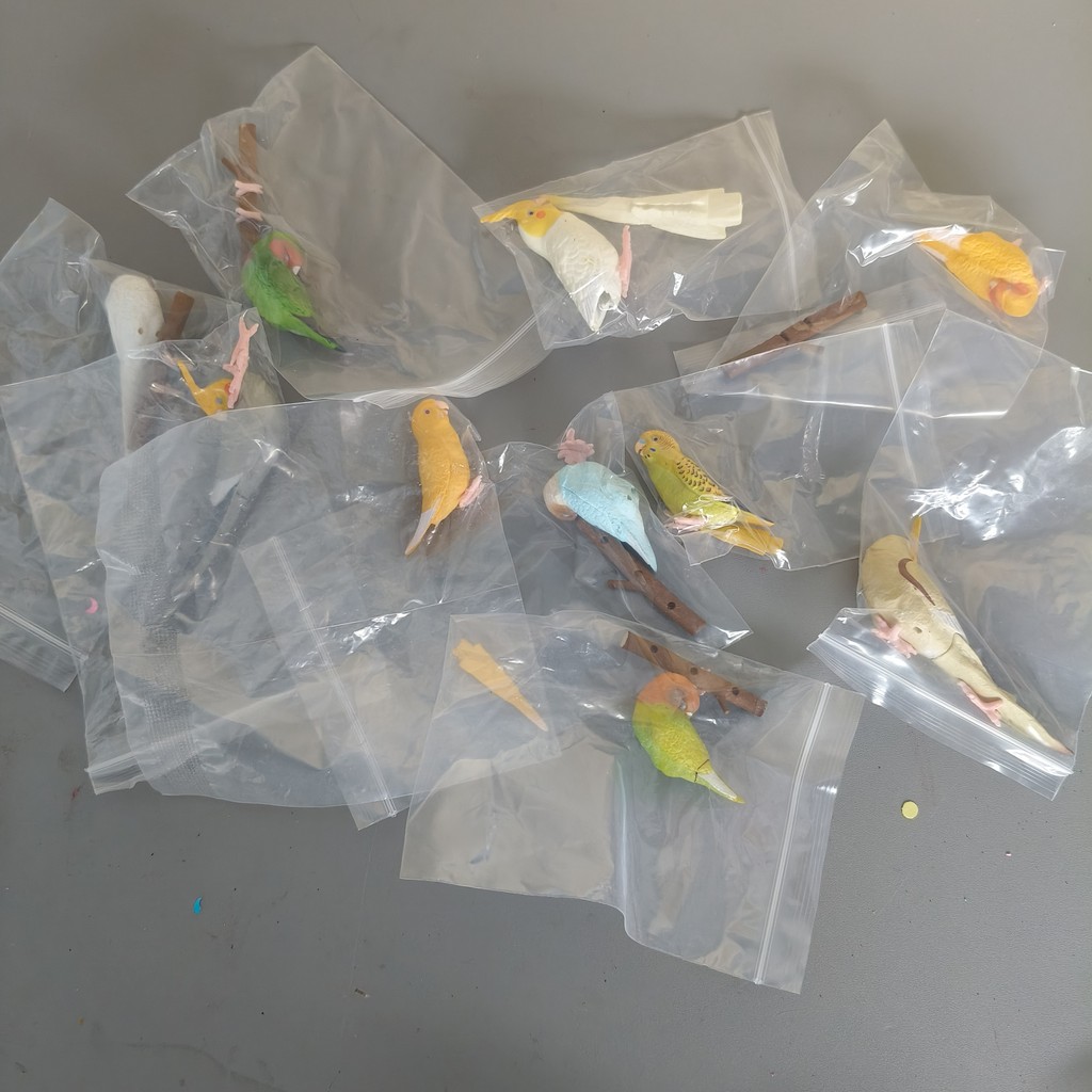 Japanese Version Bulk Capsule Toy Parrot Realistic Bird Ready Stock ...
