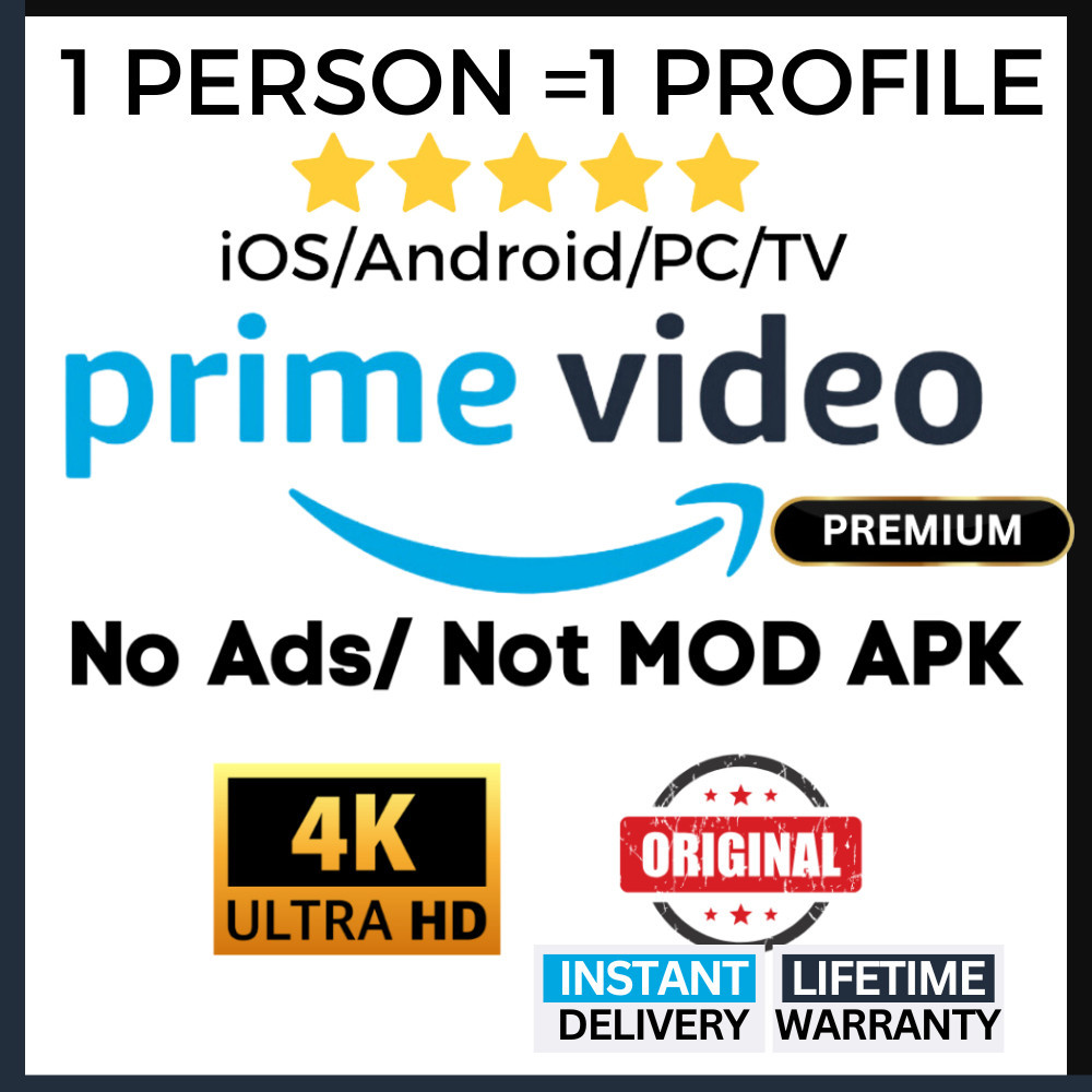 Amazon Prime Video Account 4K Resolution / Instant Delivery via Shopee ...