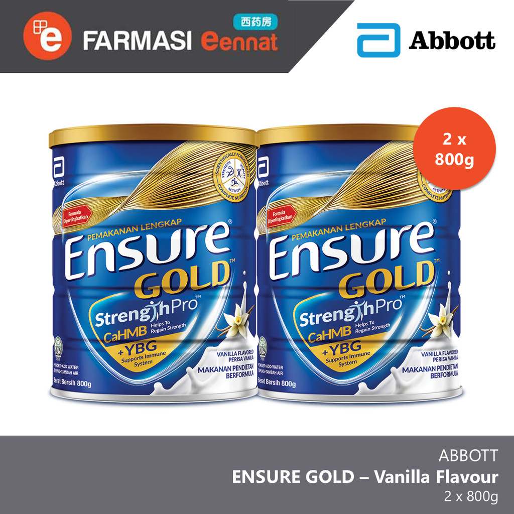 [Eennat Pharmacy] Abbott Ensure Gold™ Powder (Improved Formula) Vanilla ...