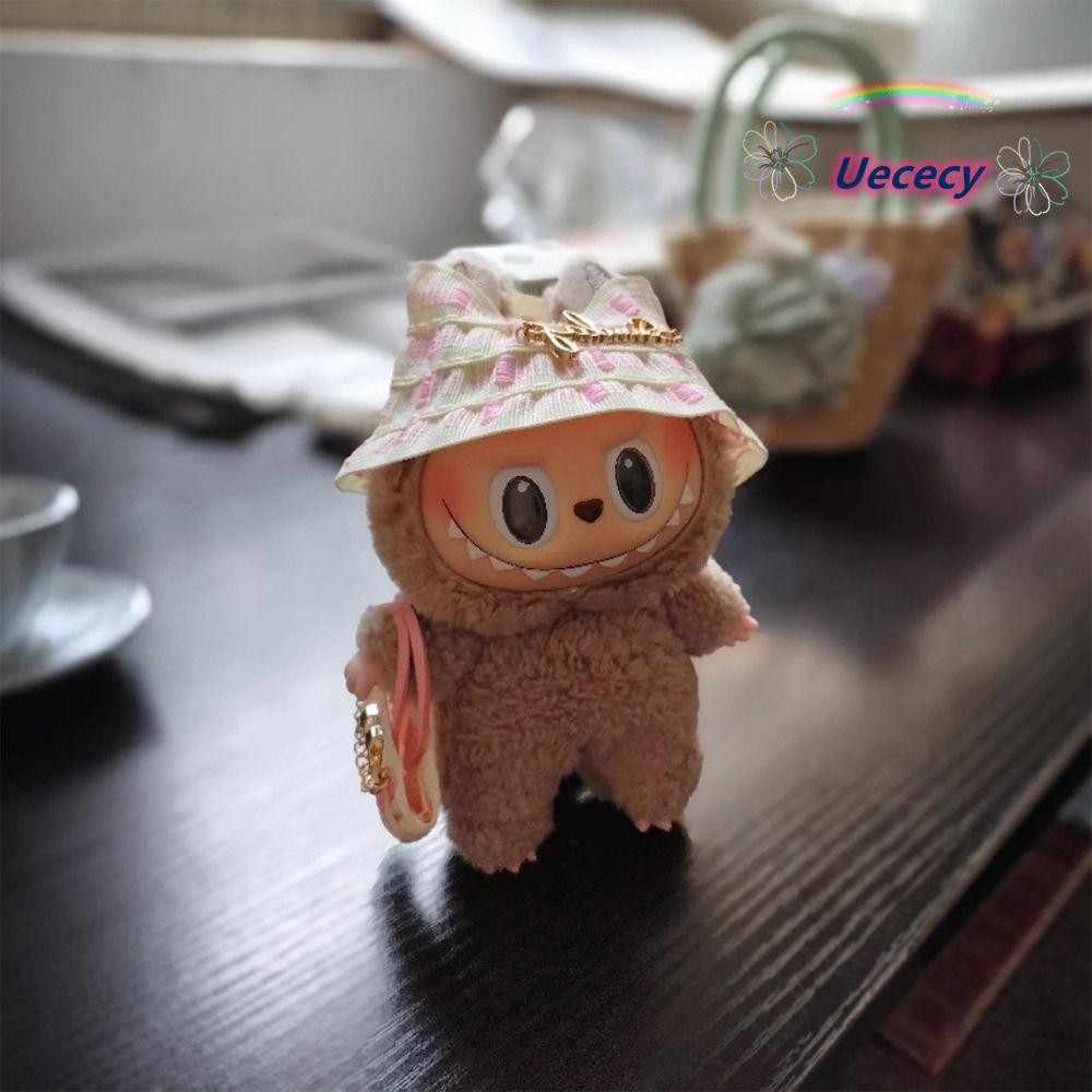 UECECY Straw Hat,|Cos Gift Labubu Doll Hat, Labubu Time To Chill Filled ...