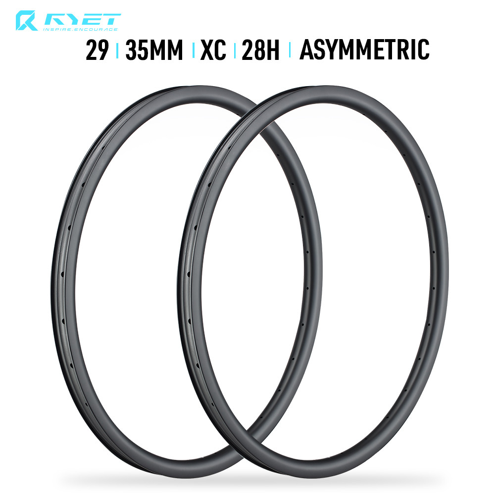 NEW RYET 29er Carbon MTB Rim Carbon wheel 35mm 28H Mountain Bike Wheel ...