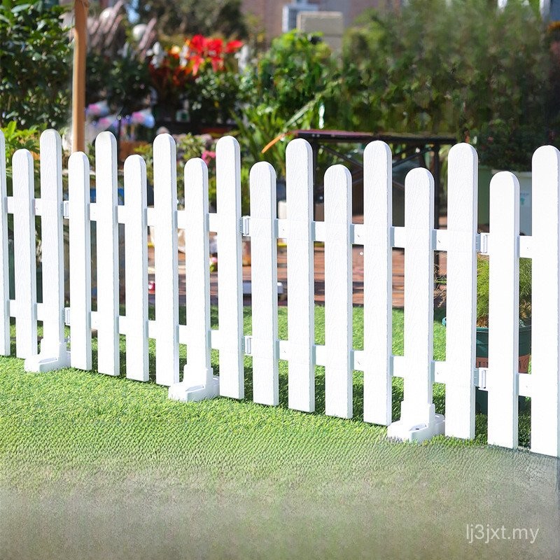 Outdoor Plastic Fence PVC Gardening White Fence Fence Decoration ...