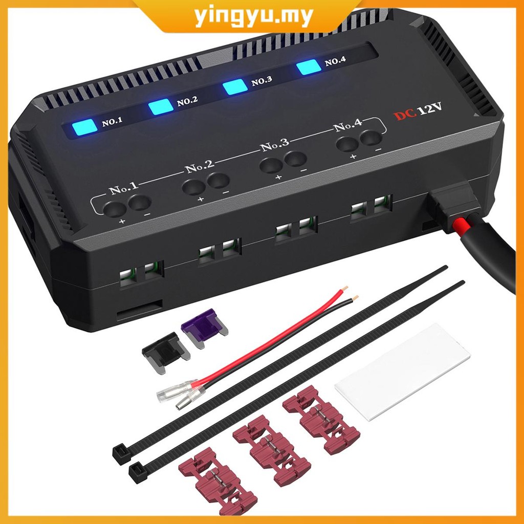 Fuse Block 12V 20A Waterproof Fuse Relay Box Kit with LED Indicator ...