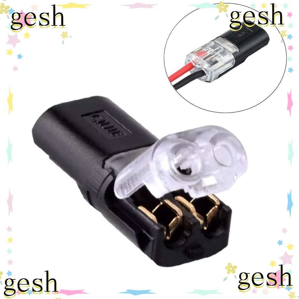 GESH1 Fast Plug Wire Connector, 2Pin Waterproof Quick Terminal Block ...