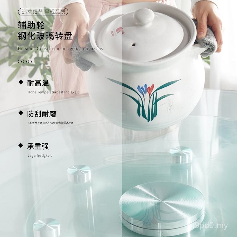 Meja Makan rolet Rumah kaca keluli Hotel memusing Meja Makan Meja Bulat ...