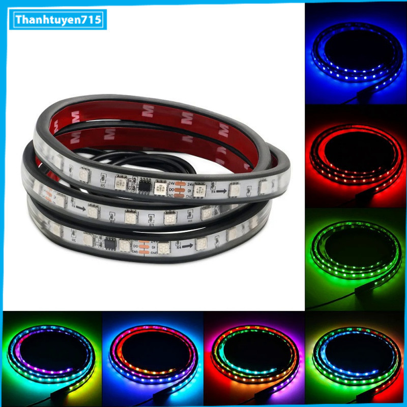Led Warning Light Strip 12v-24v rgb Waterproof, Colorful Convenient ...