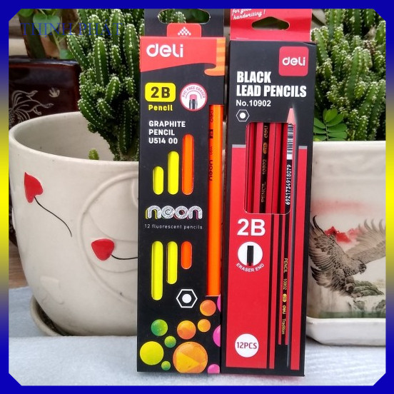 Deli triangle 2B wooden pencil, beautiful handwriting practice pencil ...