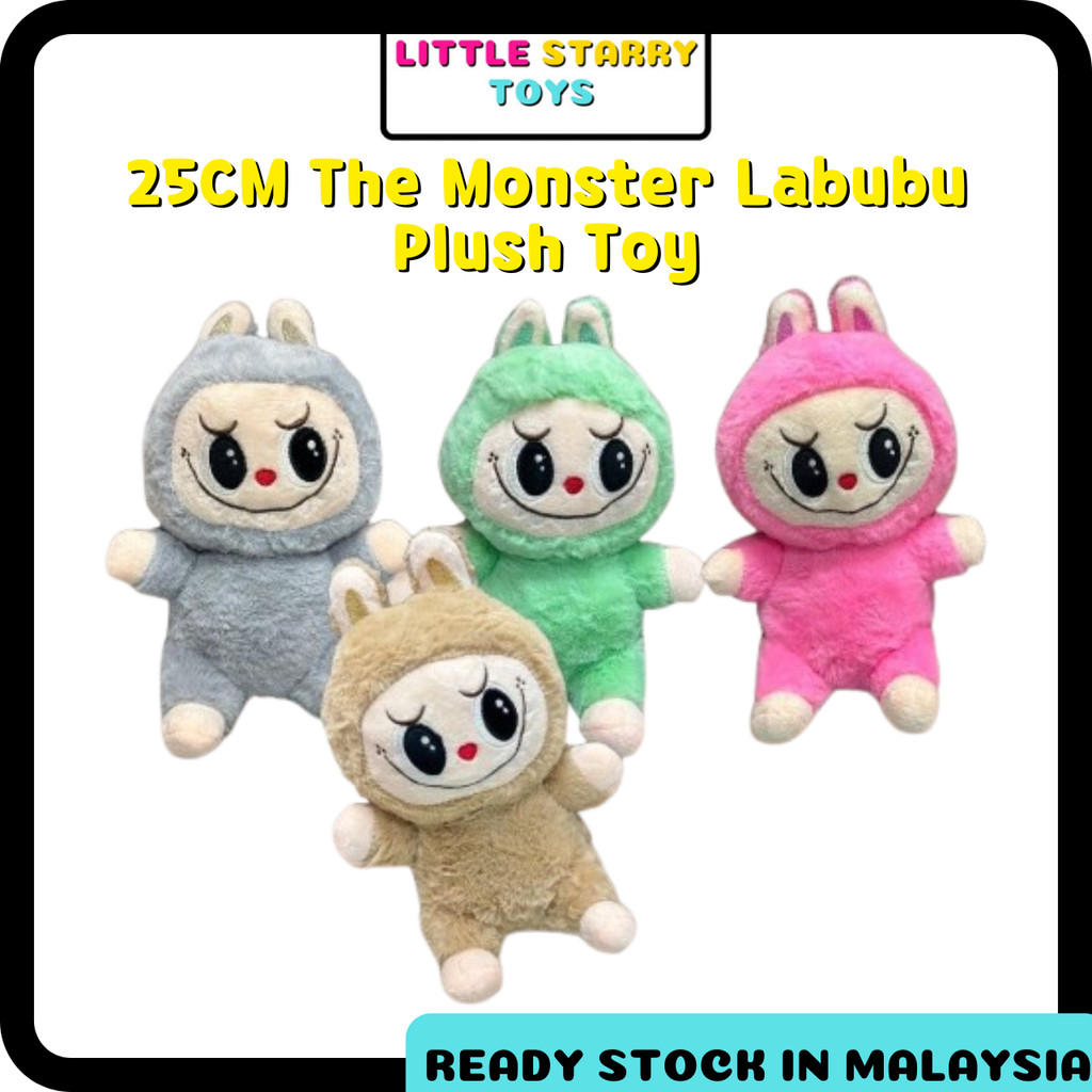 Ready Stock !!! 25CM The Monster Labubu Plush Toy Labubu Doll Set ...