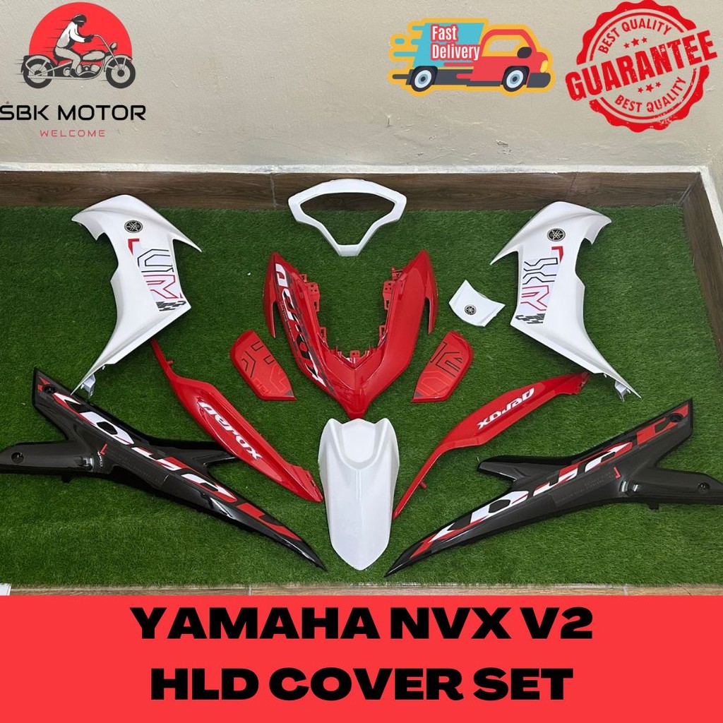 🔥【SBK MOTOR】YAMAHA NVX155 V2 Cover Set | HLD Aerox Indo 2024 (41 ...