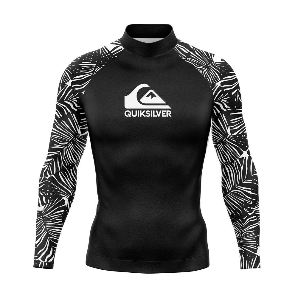 Quiksilver Men Swimsuit Swimming T-shirt Beach UV Protection Swimwear ...