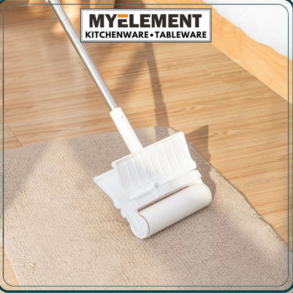 Myelement Detachable Long Handle Sticky Roller Pet Hair Dirt Remover ...