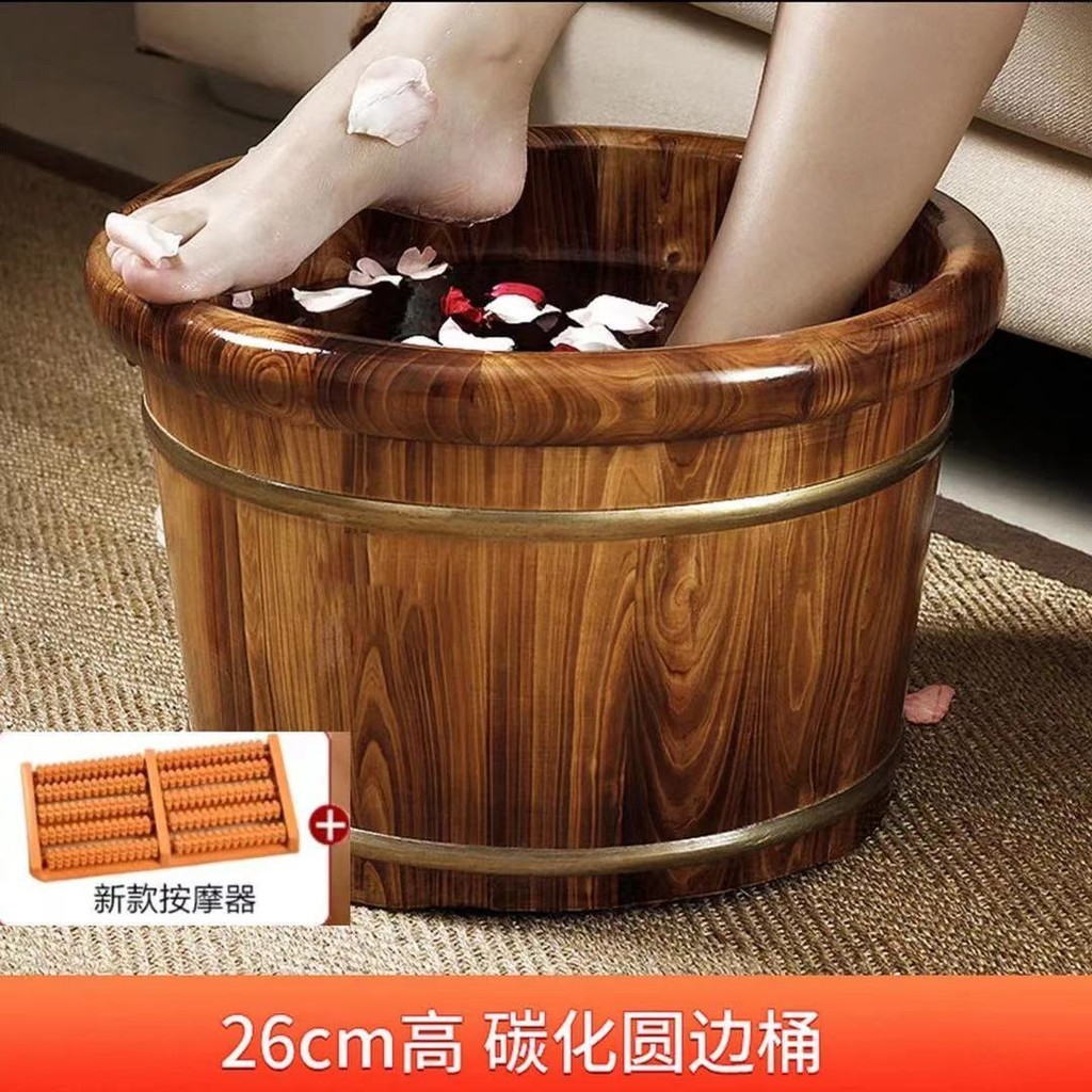 Fragrant Cypress Wood Foot Bath Wooden Barrel Foot Bath Household High ...