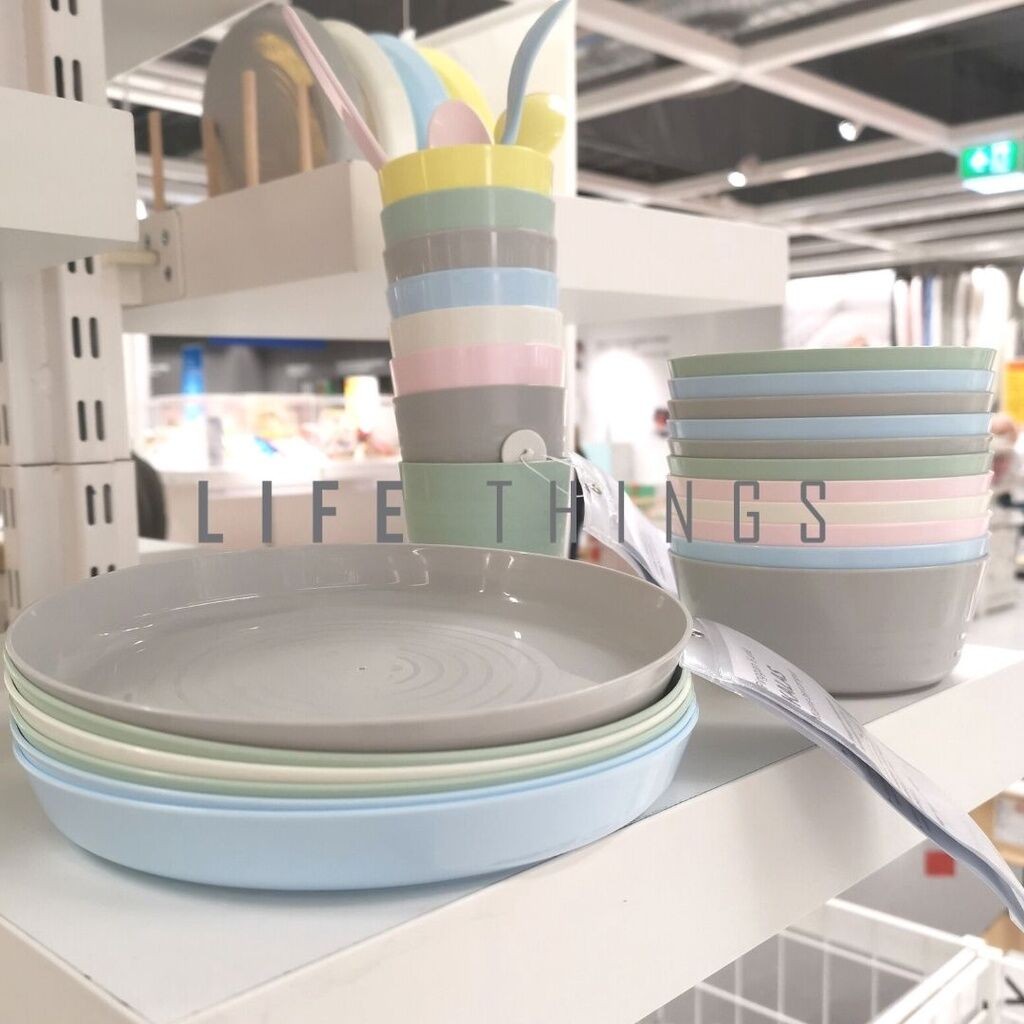 MYIKEA KALAS SET Children Cutlery Bowl Plate Mug, Kutleri mangkuk ...