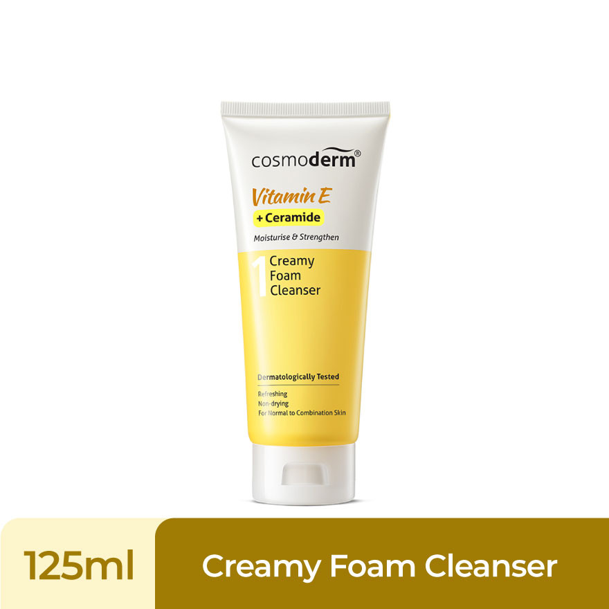 COSMODERM Vitamin E Creamy Foam Cleanser 125ml | Shopee Malaysia