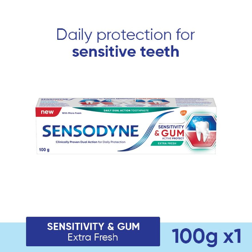 SENSODYNE Sensitive & Gum Extra Fresh Toothpaste 100g | Shopee Malaysia