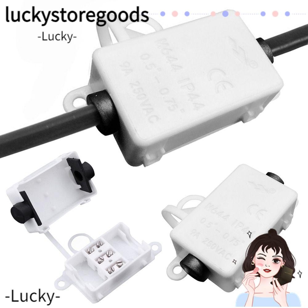 LUCKY Cable Connector, 3 Way IP44 Electrical Junction Box, Waterproof ...