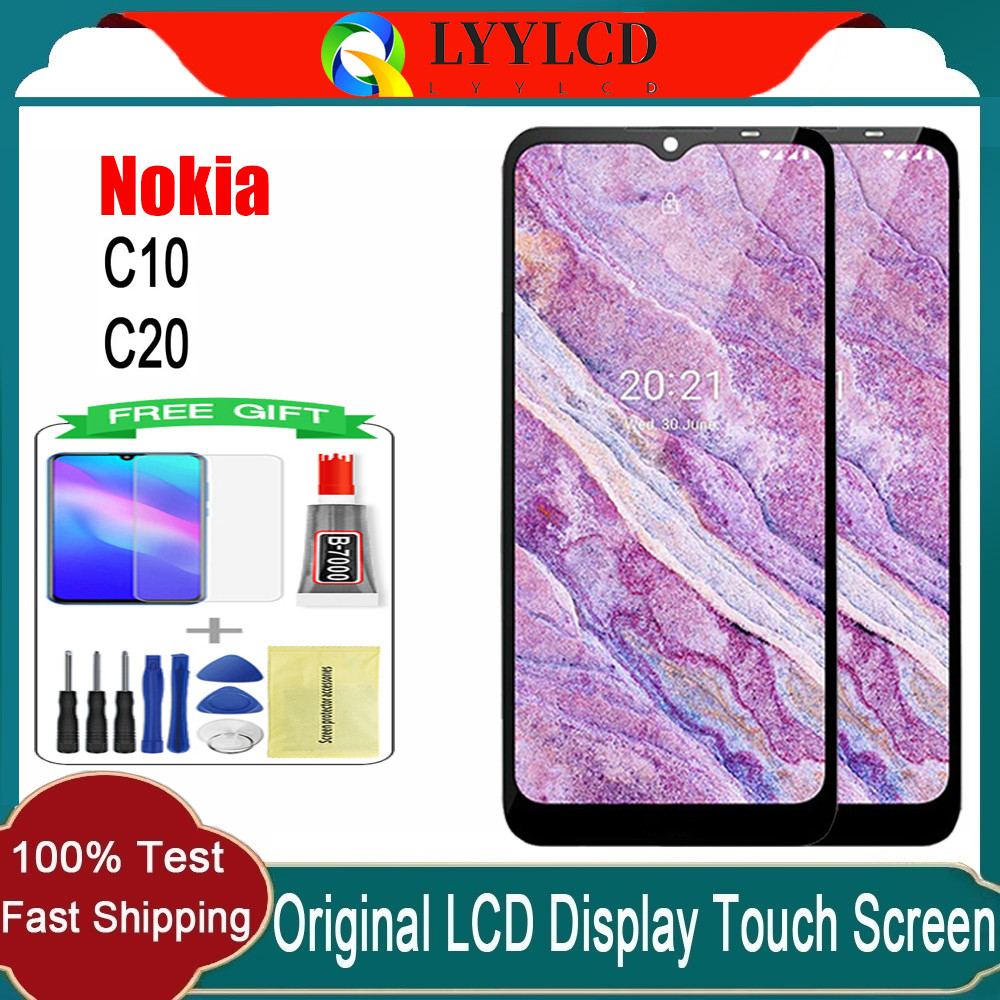Original Nokia C10 C20 LCD Display Touch Screen Replacement | Shopee ...