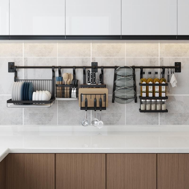 Stainless Steel Foldable Dish Rack Drain Rack Wall-Mounted Kitchen Rack ...