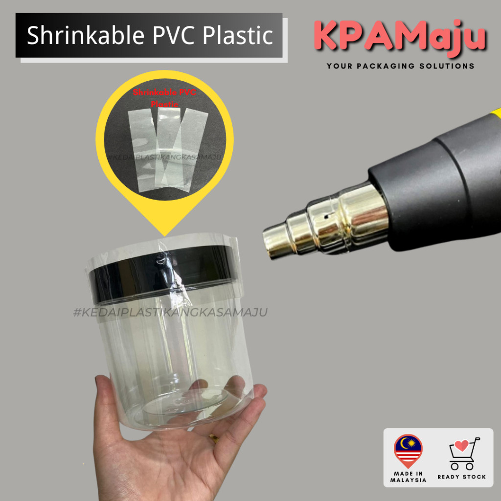 Shrinkable PVC Plastic - Transparent Sealing Film, Heat Shrink Bands ...