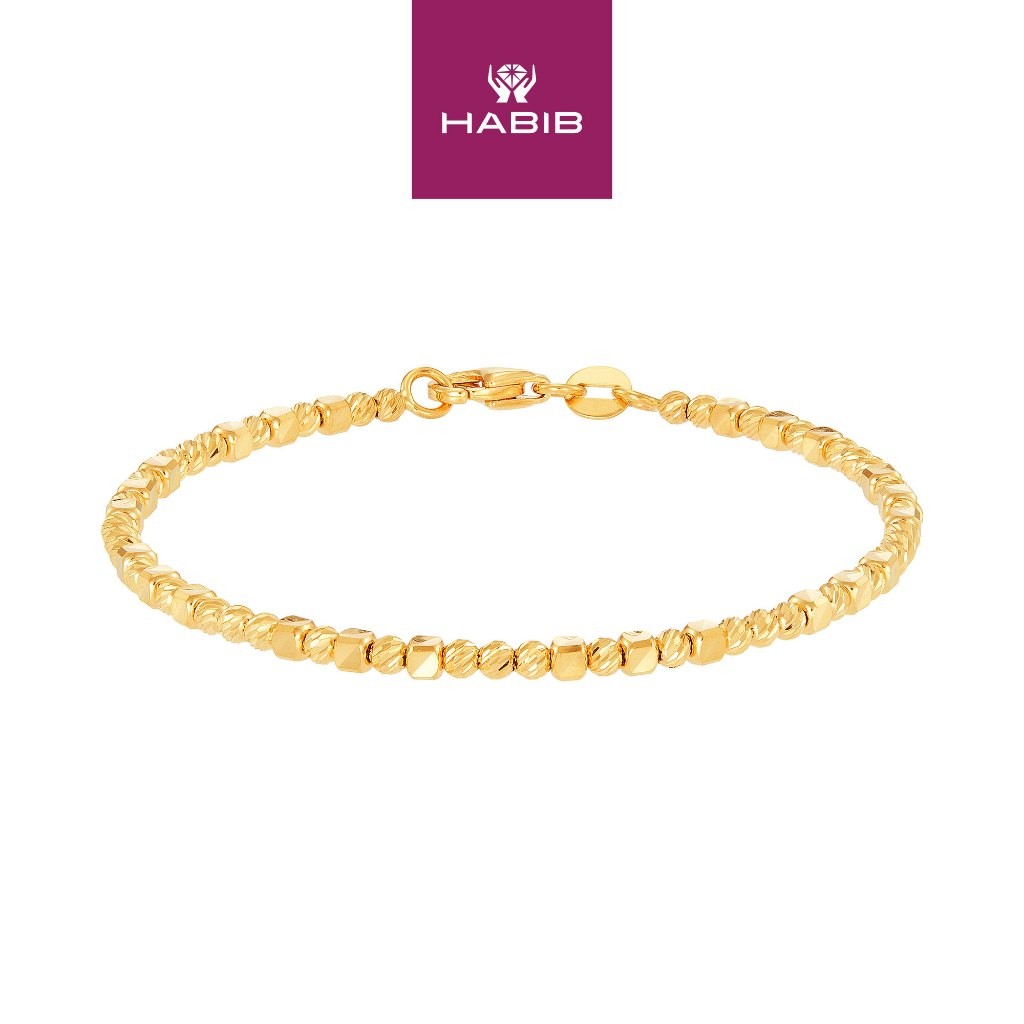 HABIB ZELIE | Oro Italia 916 Yellow Gold Bracelet GW3415 (22K Gold ...