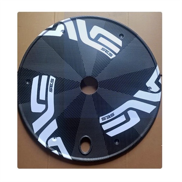 700C ENVE SES Wheel Rim Covers - carbon grain with white letters (Set ...