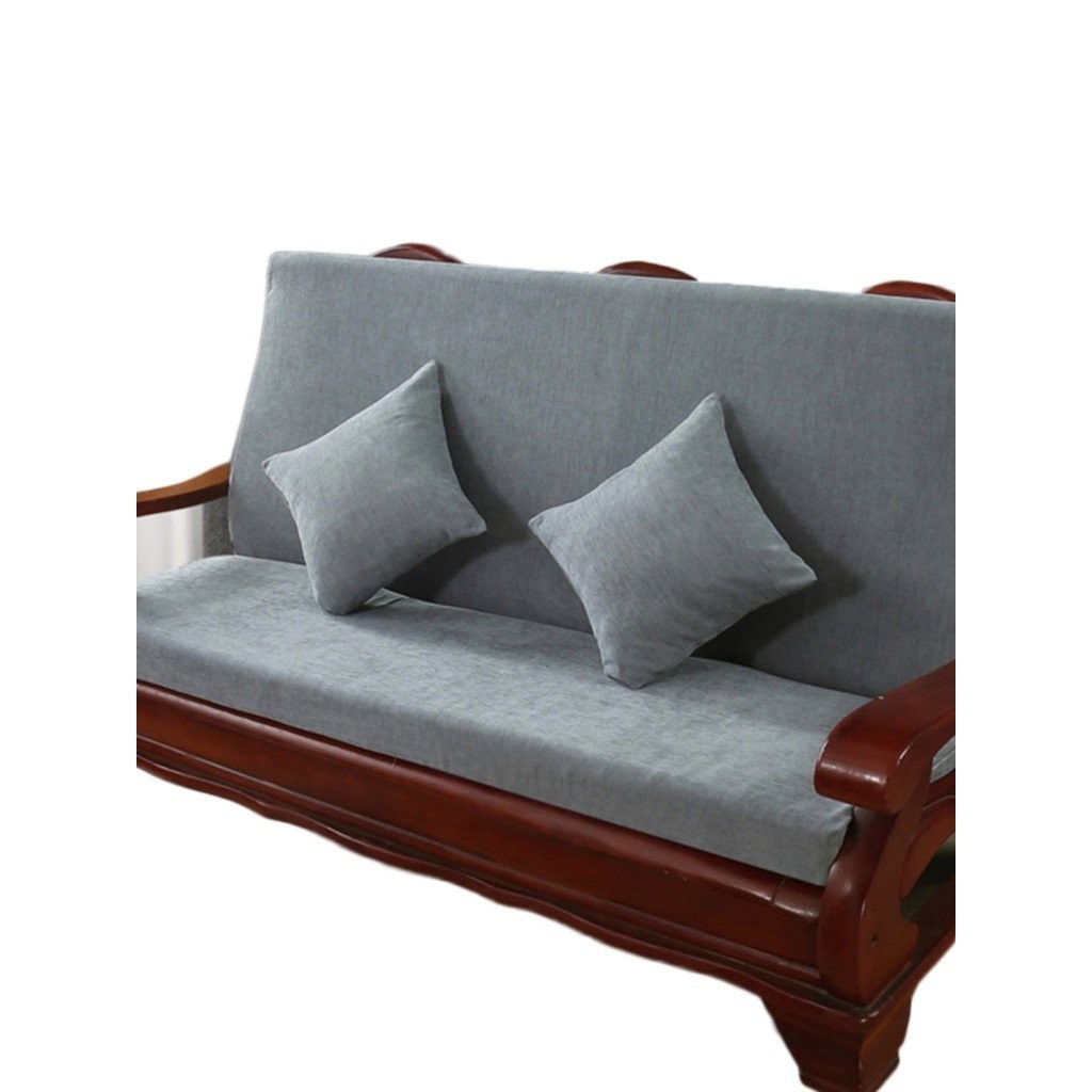 Kusyen Sofa Kayu Pepejal dengan Sandaran, Set Kusyen Tempat Duduk Kayu ...