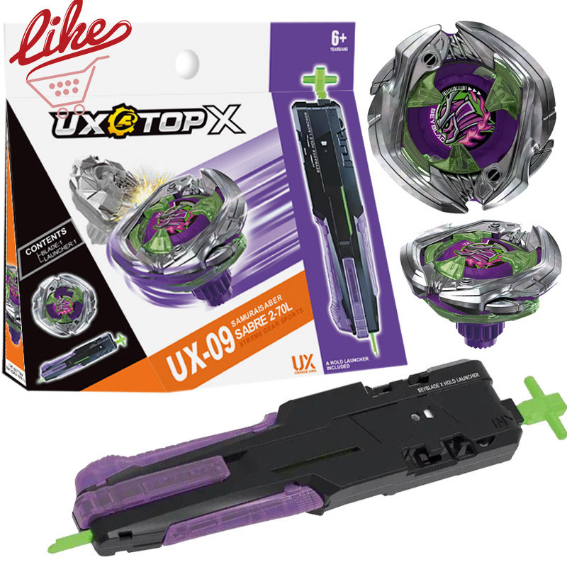 Beyblade X UX-09 Samurai Saber Beyblade Xtreme with Launcher Led Grip ...